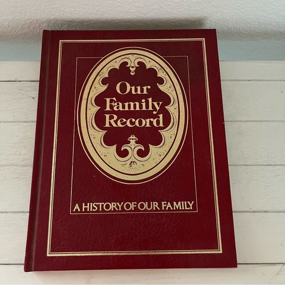 Accents | Vintage 1977 Our Family Record History Genealogy Family Tree ...